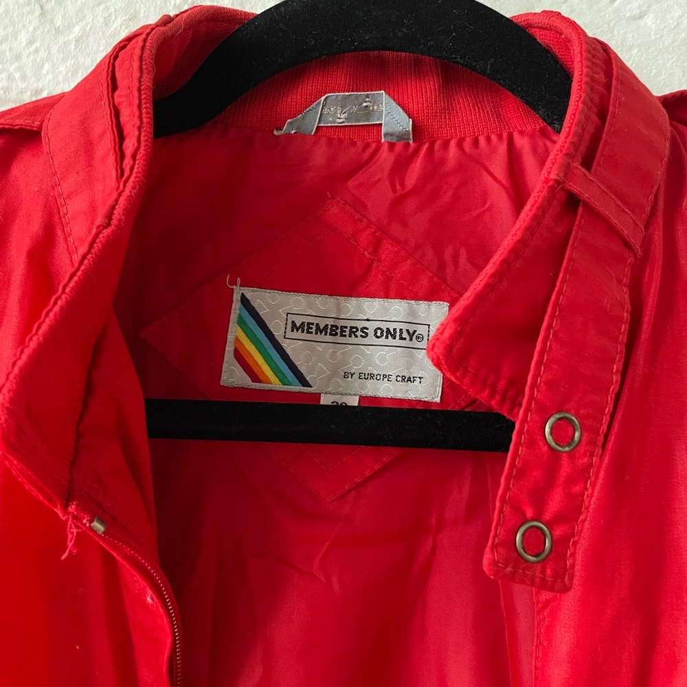 Red Members Only Jacket - Gem
